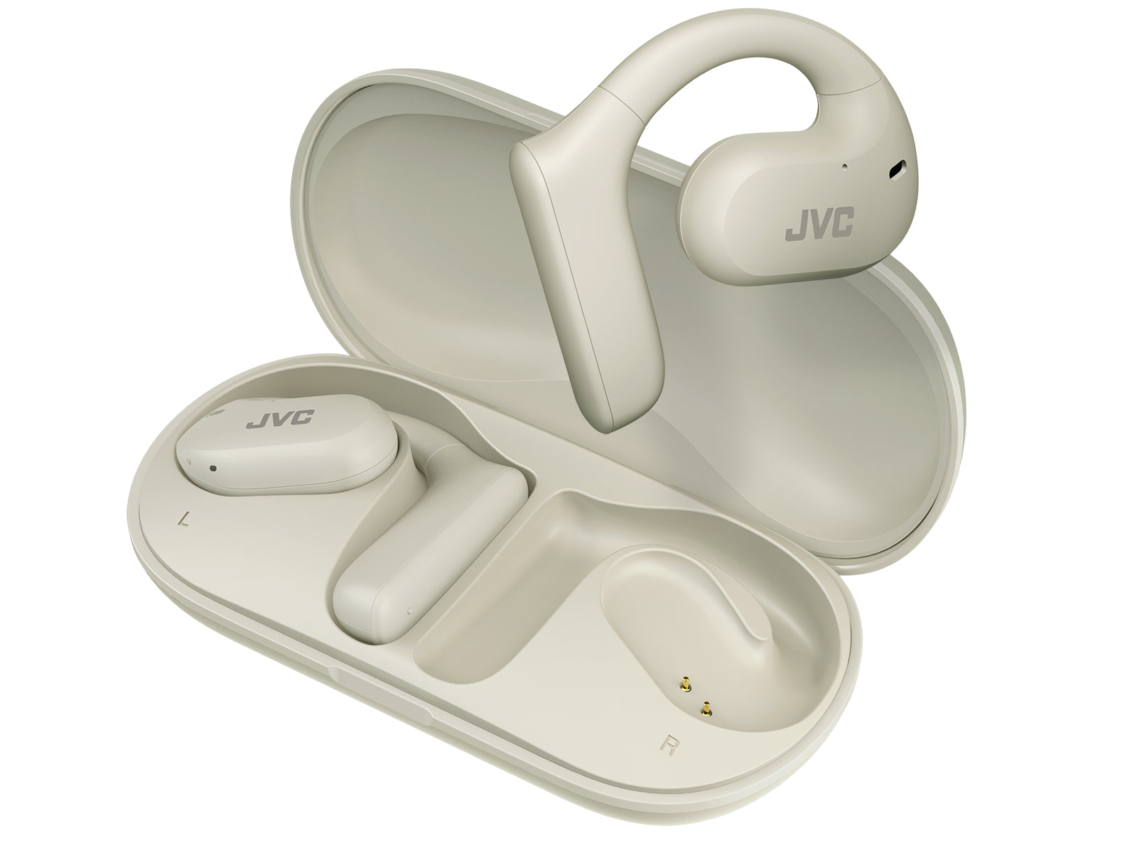 JVC True Wireless Open-Ear Earbuds ( White) HA-NP35T-W 046838500213